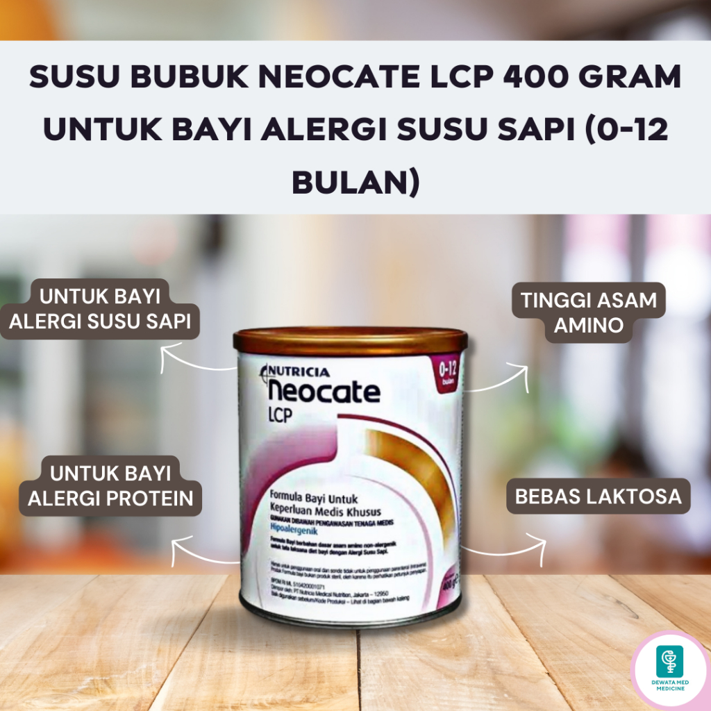 Jual SUSU NEOCATE LCP 400 GRAM UNTUK BAYI ALERGI SUSU SAPI USIA 0-12 ...