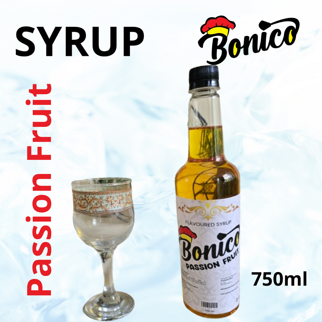 Jual PASSION FRUIT BONICO Premium Flavored Drink Syrups 750ml Markisa ...