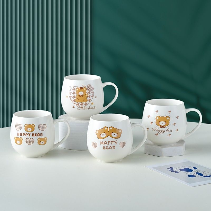 Jual gelas keramik karakter mug lucu cangkir kopi teh cup besar gelas ...