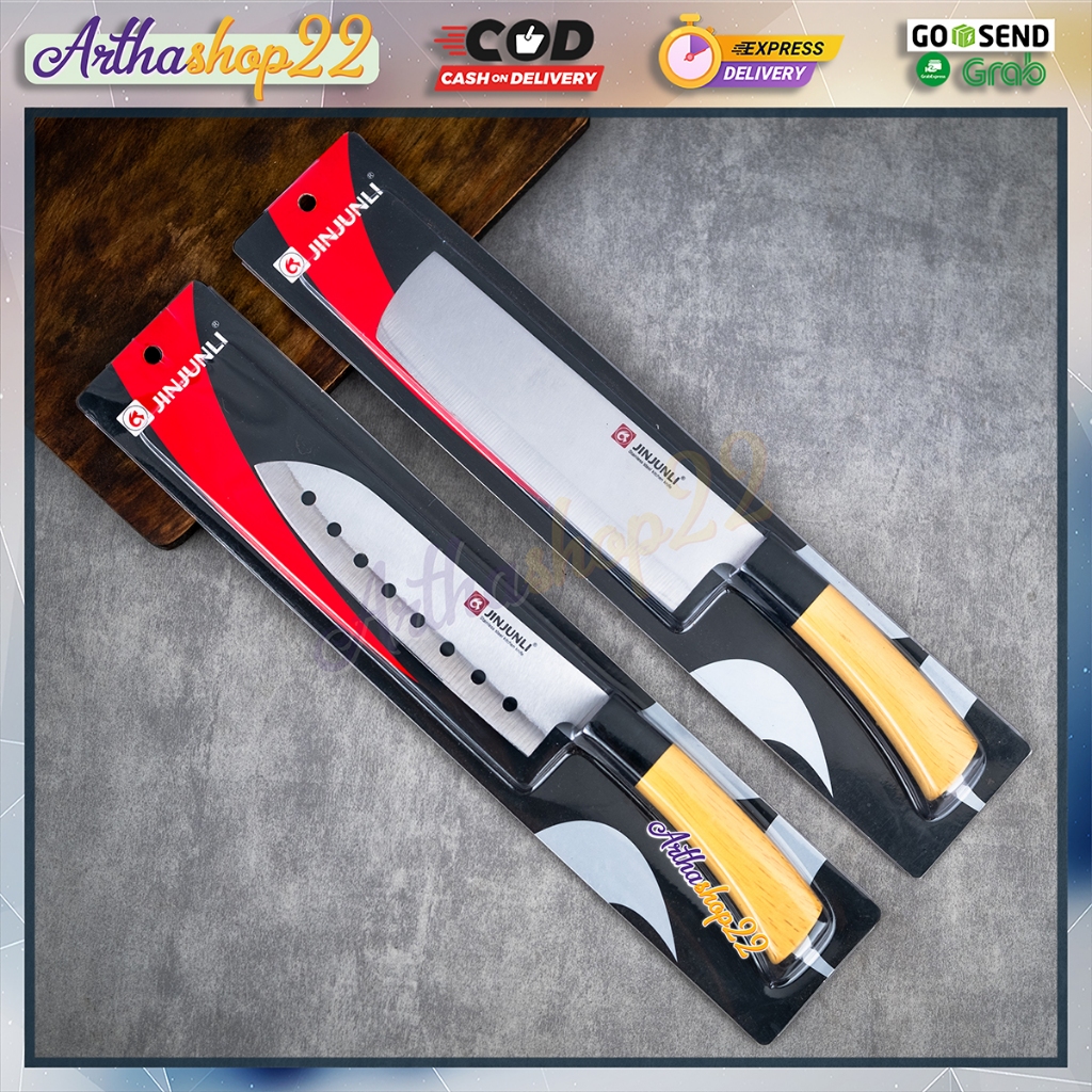 Jual Pisau dapur Jinjunli 7inci Pisau Chef pisau daging serbaguna ...