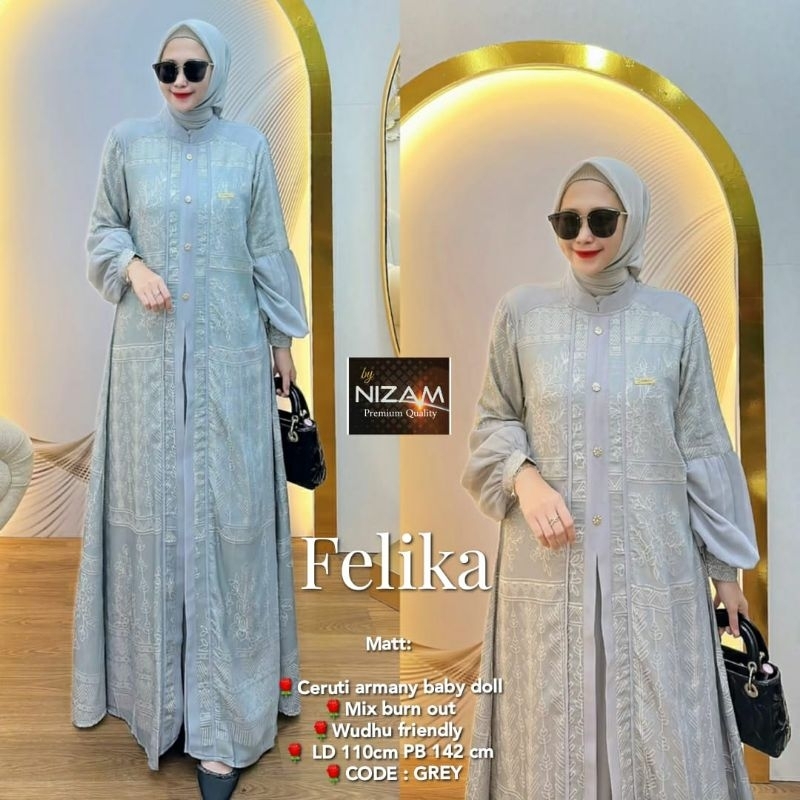 Jual MAXI DRESS FELIKA BY NIZAM | Shopee Indonesia