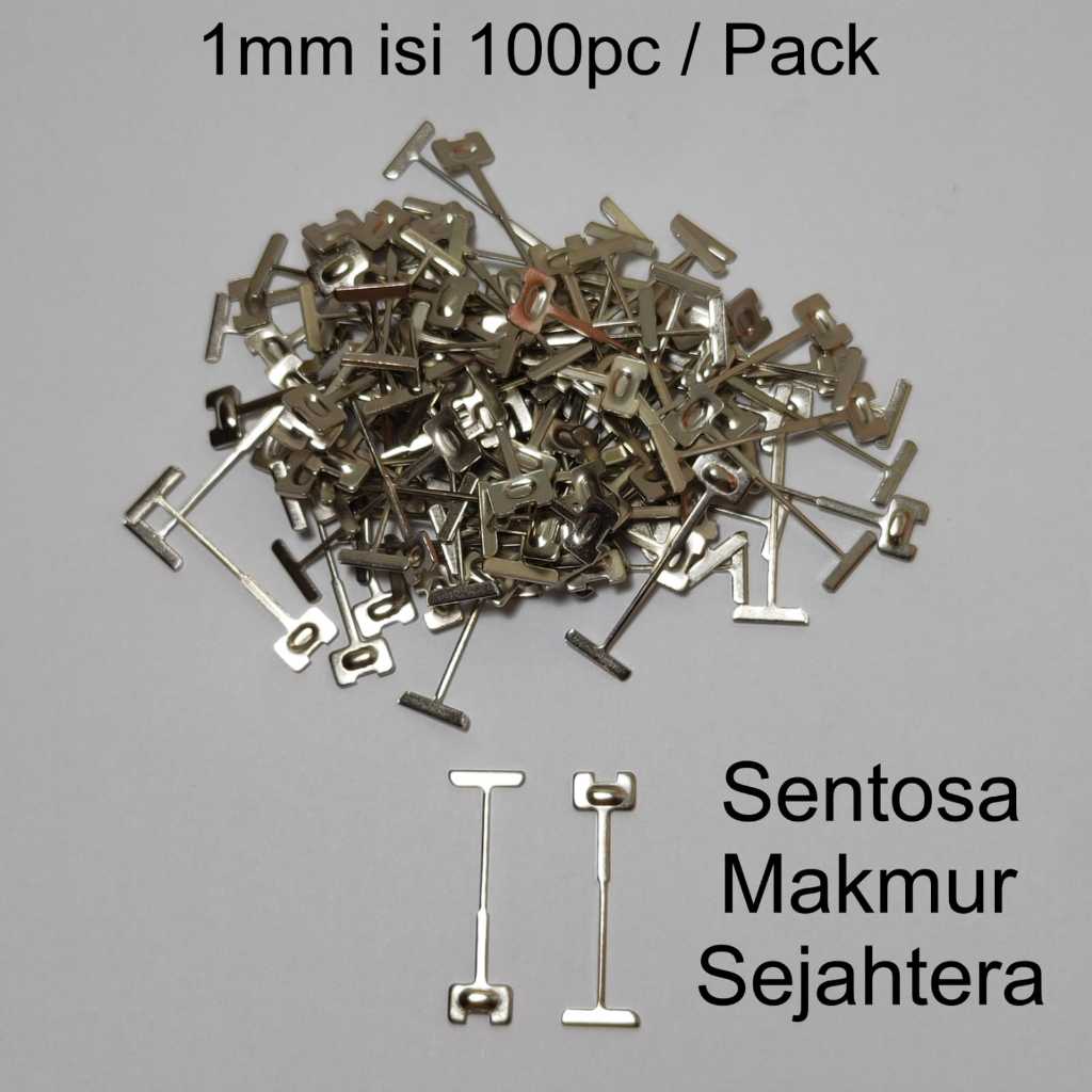 Jual 100pcs Nut Perata Keramik Pin Besi Iron Rod Pin Keramik 1 mm ...