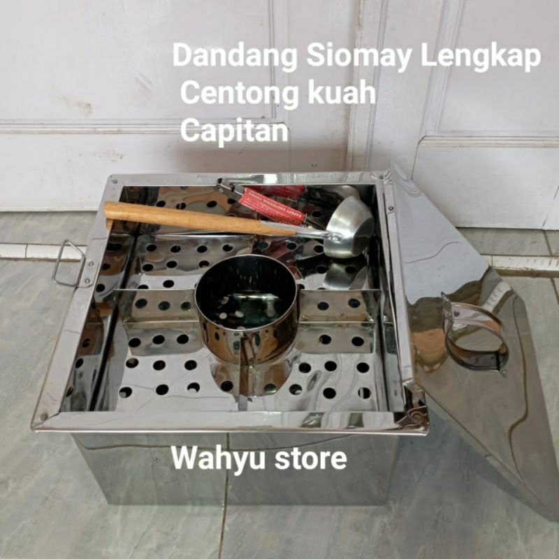 Jual dandang siomay/panci pentol bakso/dandang pangsit wonton kotak ...