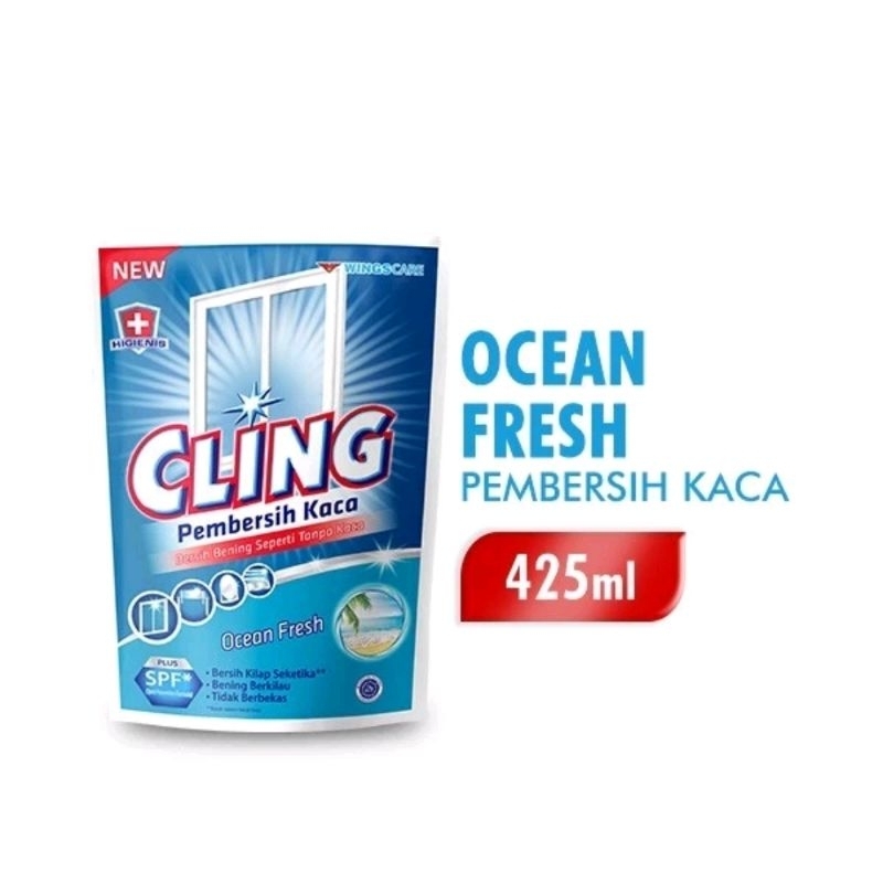 Jual Cling Pembersih Kaca Botol 440ml & Reffil 410ml | Shopee Indonesia