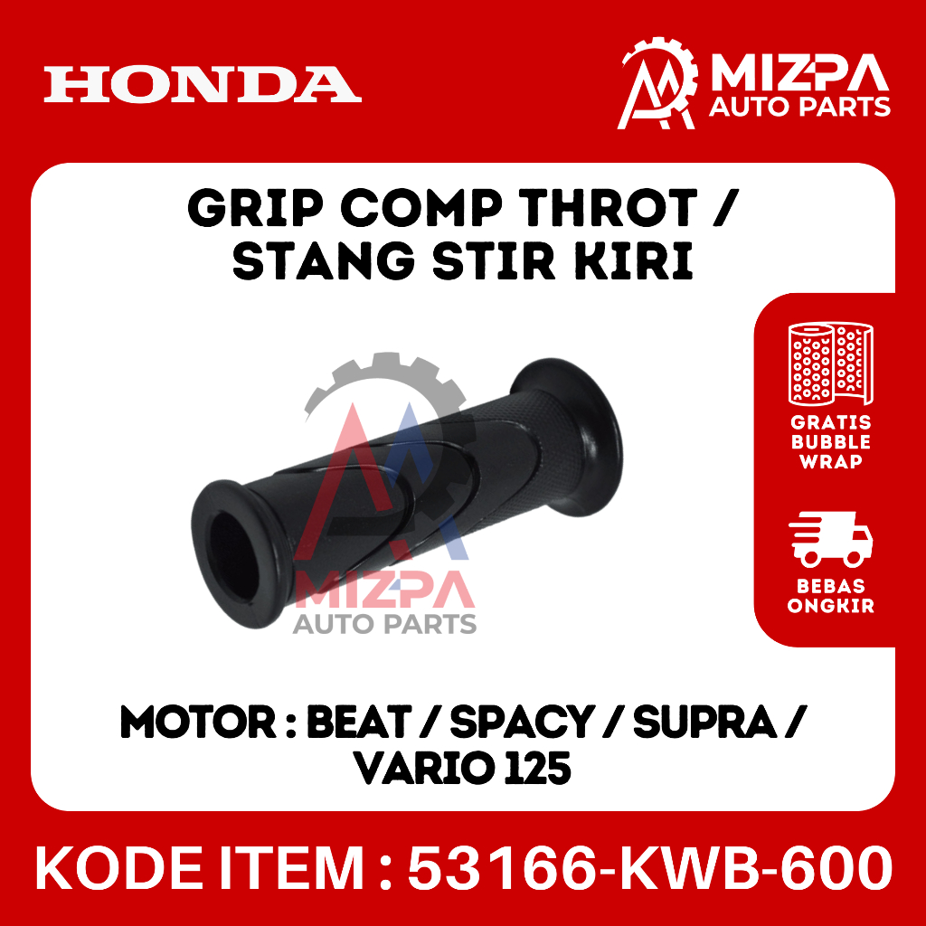 Jual HONDA 53166-KWB-600 Grip Comp Throt Stang Stir Kiri Beat Spacy ...
