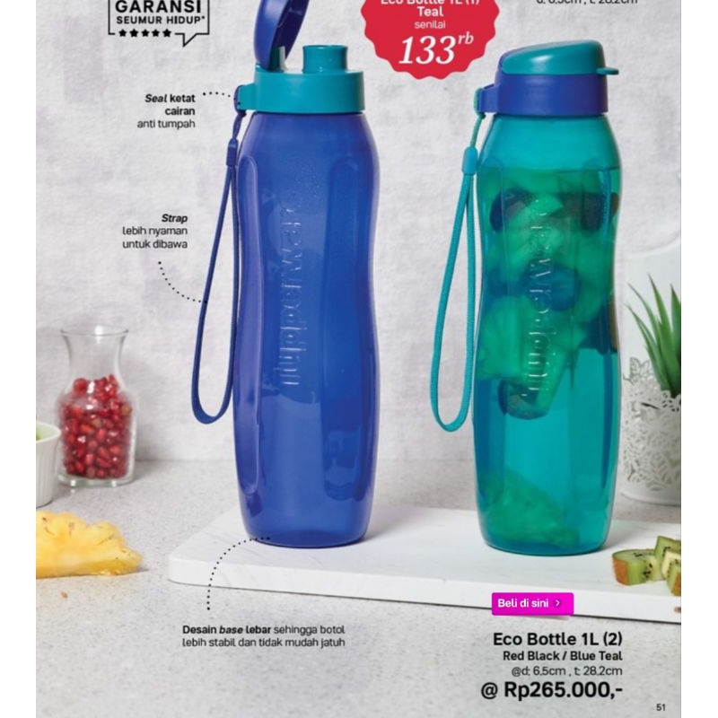 Jual eco bottle 1 liter | Shopee Indonesia