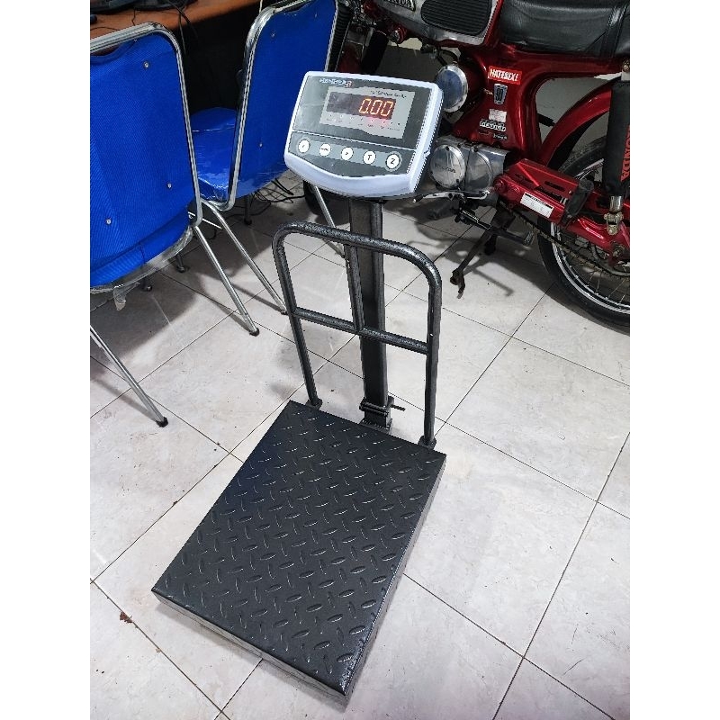 Jual timbangan duduk digital henherr kap 300kg platform bordes | Shopee ...