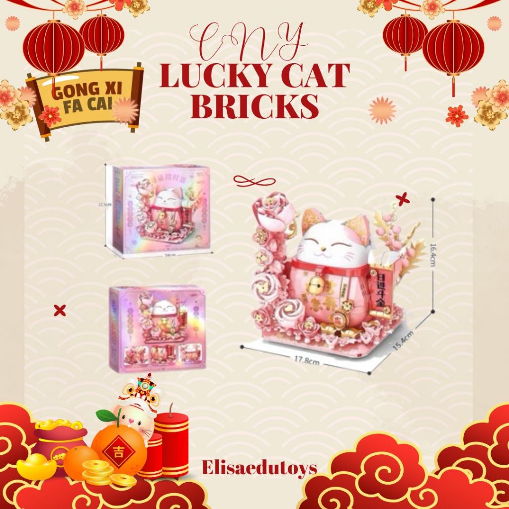 Jual cny bricks sincia hampers pohon kucing keberuntungan | Shopee ...