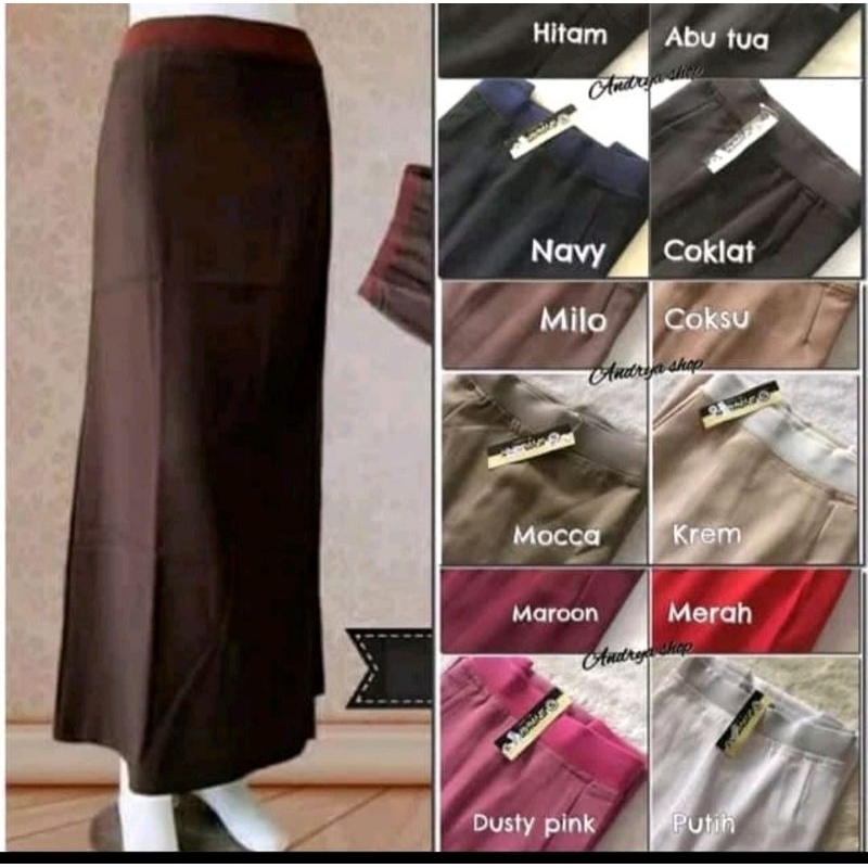 Jual Rok A line Pinggang full karet || Rok A Model payung | Shopee ...