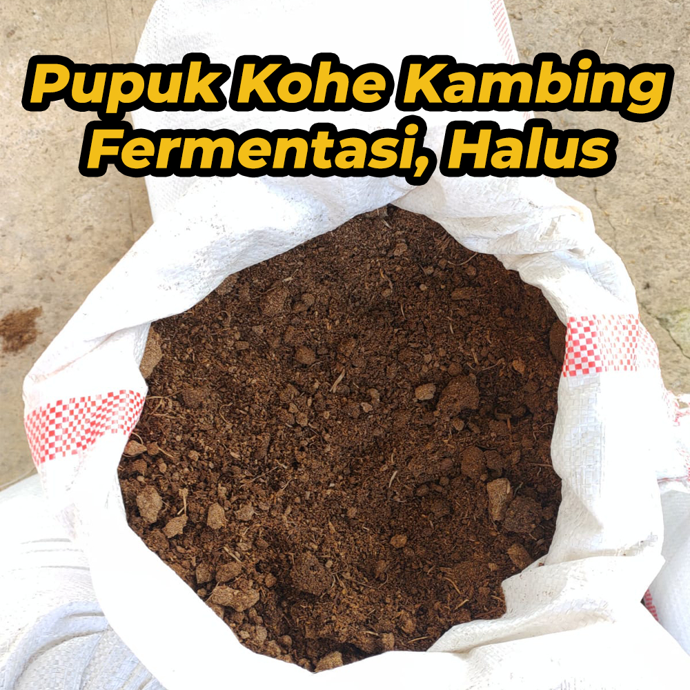 Jual Pupuk Kandang Organik Kohe Kambing Halus 10 KG Siap Pakai | Shopee ...