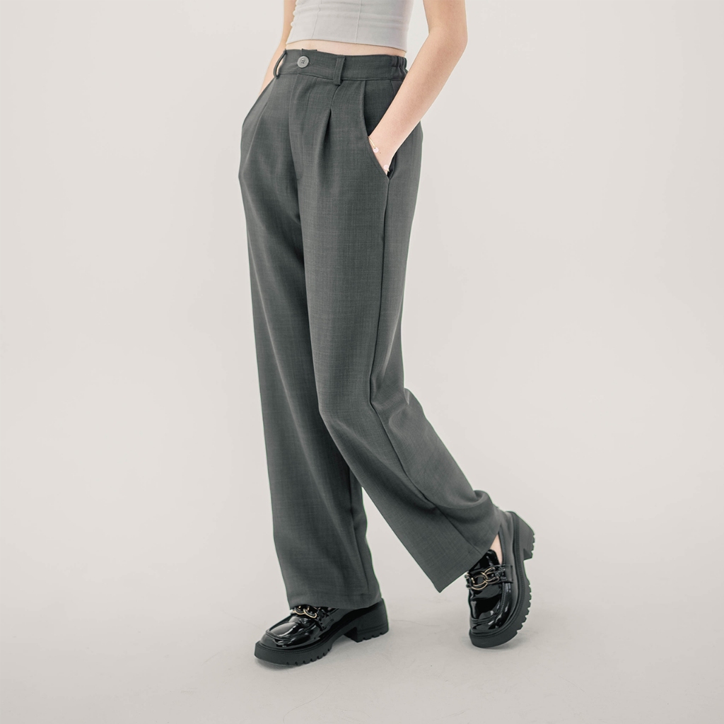 Jual Celana Semi Wool Wanita | Somi Pants | HULM | Shopee Indonesia