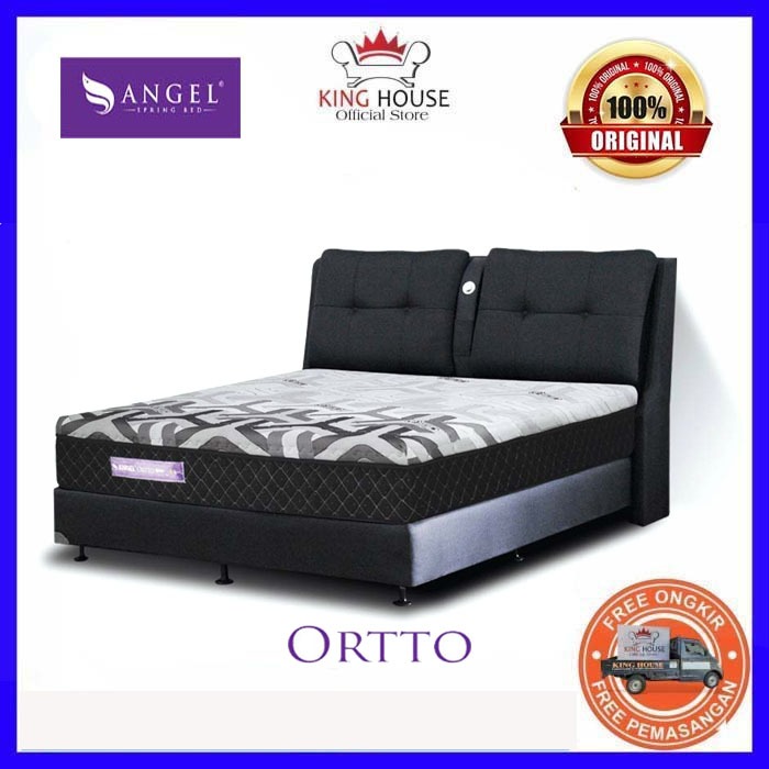 Jual Ocean Angel Springbed kasur Ortto (Full set) 160 180 100 120 #kinghouse | Shopee Indonesia