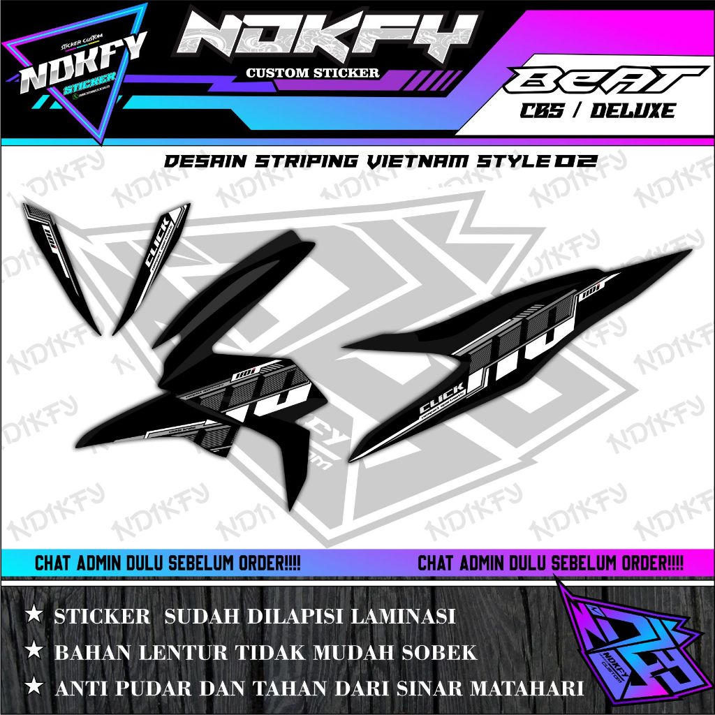 Jual STRIPPING SIMPEL HONDA BEAT STREET BEAT DELUXE BEAT STREET VIETNAM ...