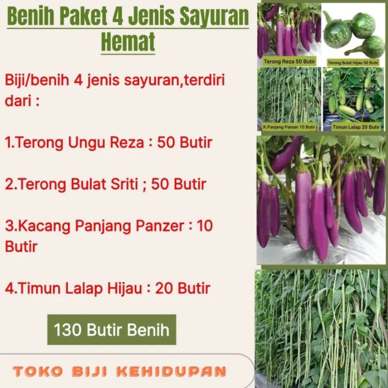Jual PAKET 4 JENIS BIJI BENIH SAYURAN HEMAT (REPACK) | Shopee Indonesia Jual PAKET 4 JENIS BIJI BENIH SAYURAN HEMAT (REPACK) | Shopee Indonesia