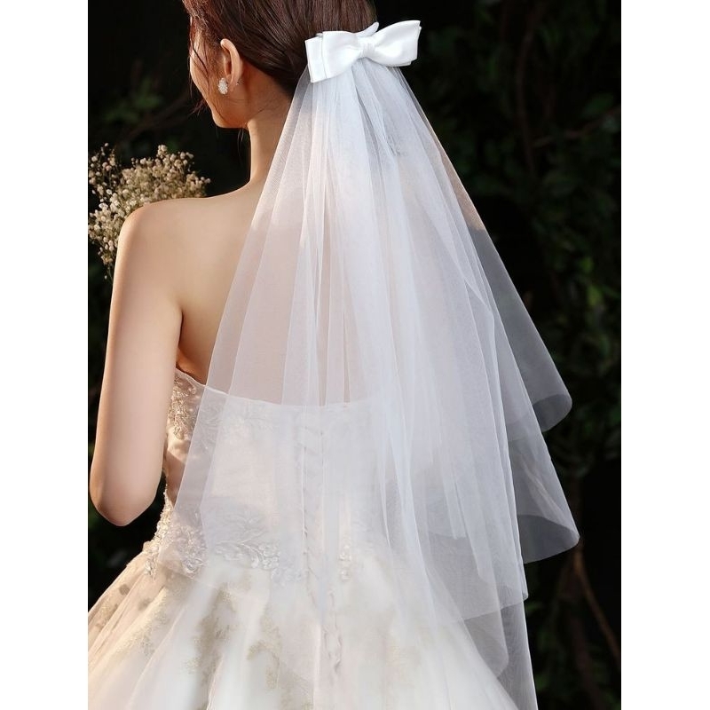 Jual wedding veil atau slayer pengantin 2 layer surabaya | Shopee Indonesia