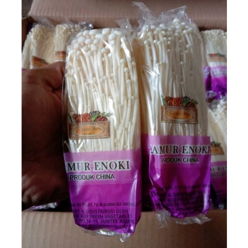 Jual Jamur Enoki / Jamur Enoki cakep / Jamur Enoki Bagus 1 pack ...