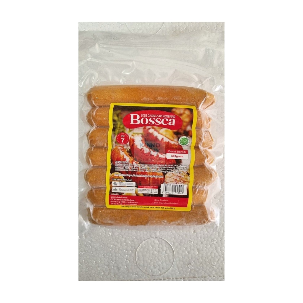 Jual Sosis Sapi Kombinasi BOSSCA 500gr | Shopee Indonesia