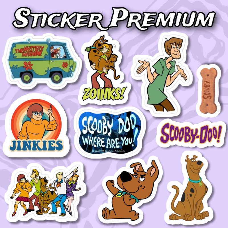 Jual Sticker Scooby Doo Pack isi 10 Pcs Waterproof | Shopee Indonesia
