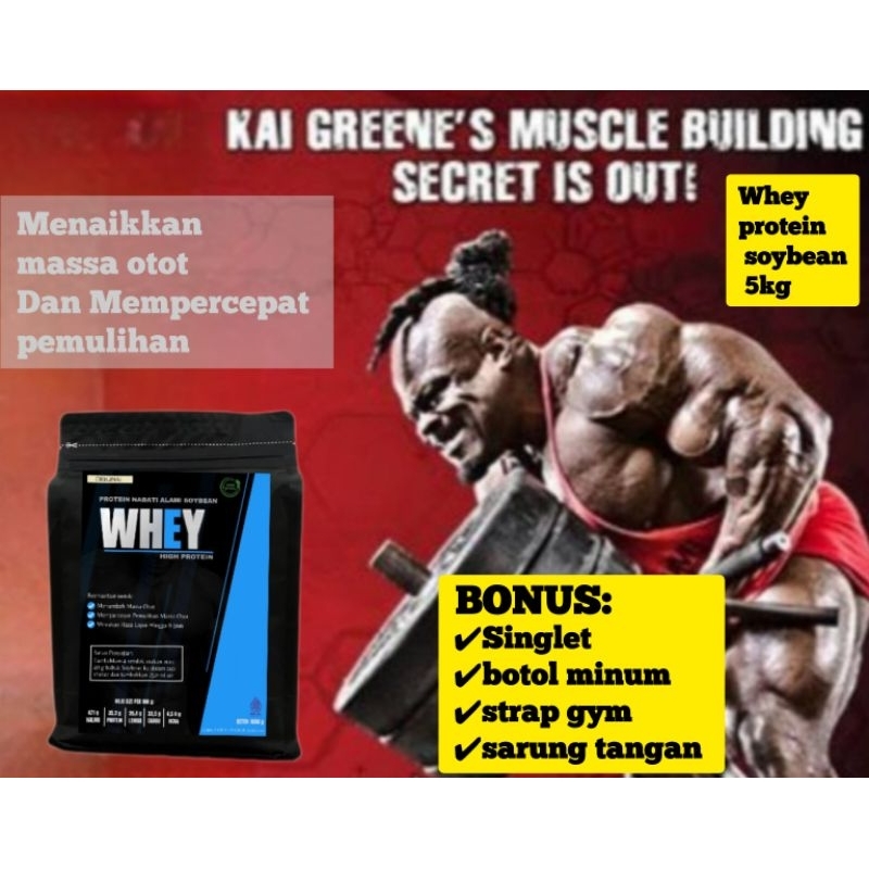 Jual WHEY PROTEIN SOYBEAN 5KG ORIGINAL SUSU KEDELAI SUSU FITNESS SUSU ...