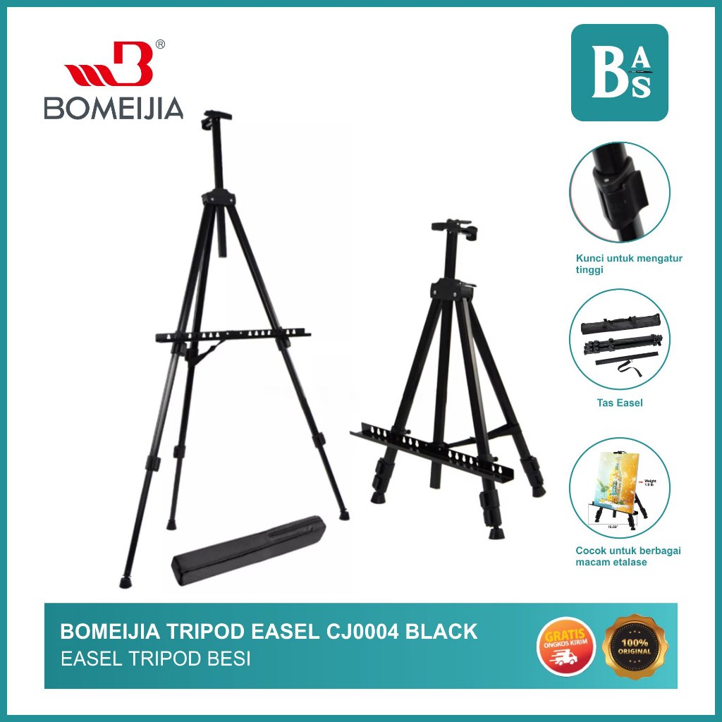 Jual Easel Tripod Black CJ0004 / Easel Tripod Besi | Shopee Indonesia