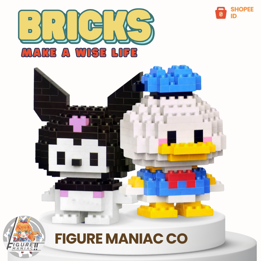 Jual [FM] - Bricks / Nano Block / Balok Susun Karakter Premium 600 Bricks | Shopee Indonesia