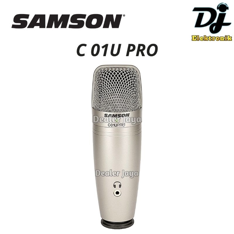 Jual SAMSON C 01U PRO / C01U PRO - Mic Condenser USB (Podcast) | Shopee ...
