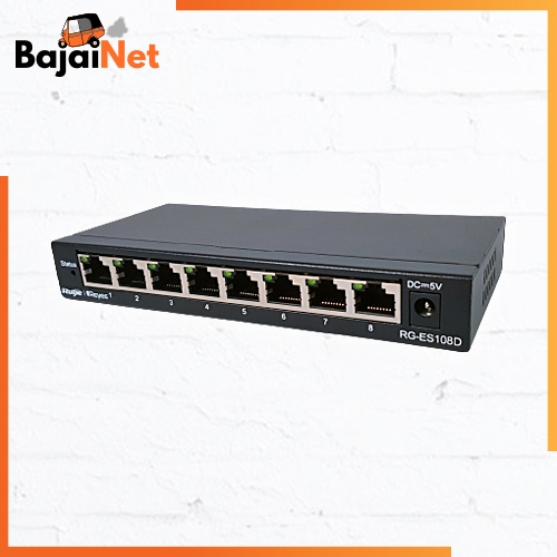 Jual Ruijie Reyee RG-ES108D 8-Port Unmanaged Switch 10/100base Steel Case | Shopee Indonesia