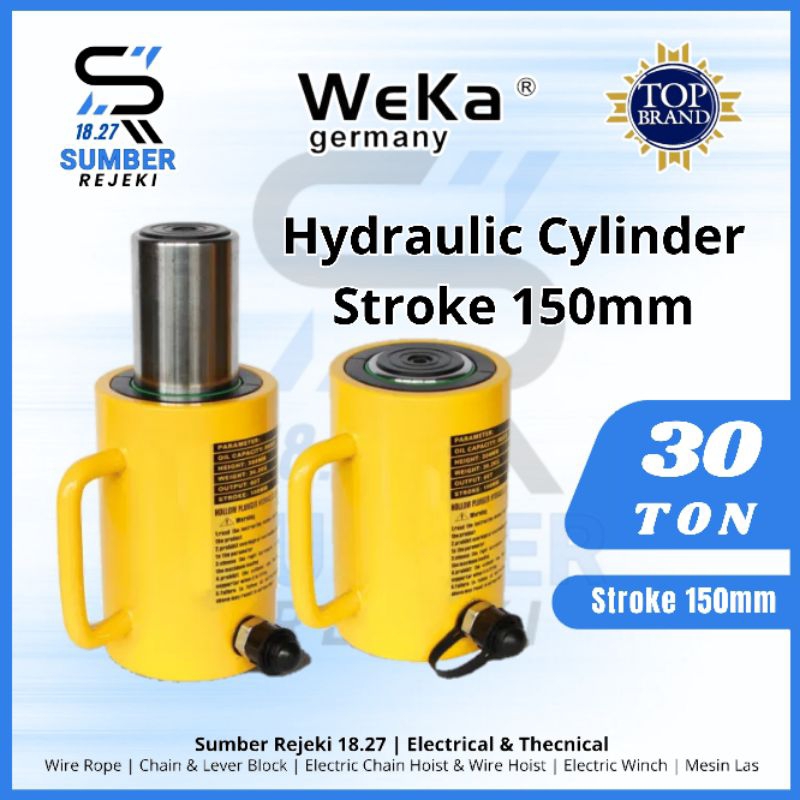 Jual Hydraulic Cylinder 30 Ton Stroke 150mm WEKA GERMANY | Shopee Indonesia