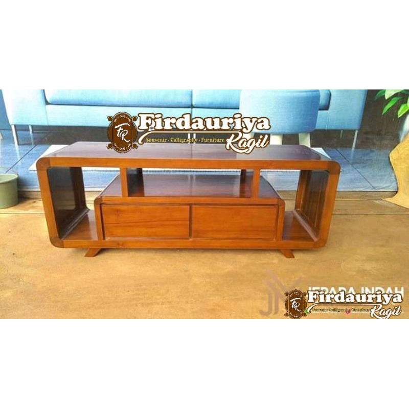 Jual Buffet bufet bifet tv meja tv kayu jati perhutani grade A ...