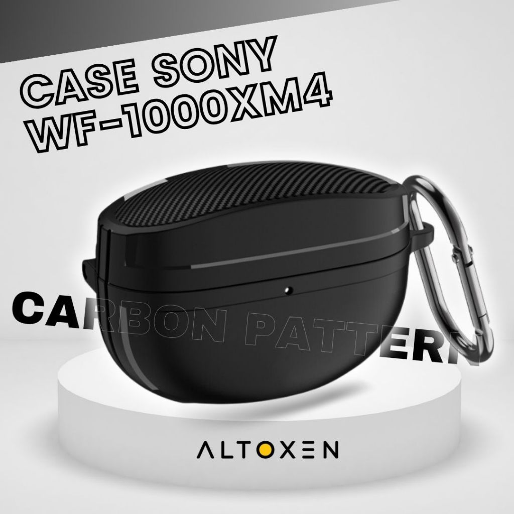 Jual Case TWS Sony WF-1000XM4 XM5 Carbon Pattern Soft Case Pelindung ...