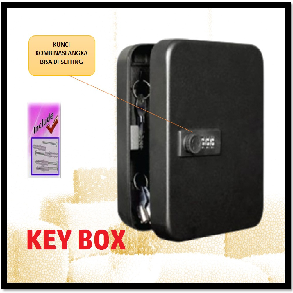 Jual Box gantungan kunci dinding Key Box safe storage Kotak kunci ...