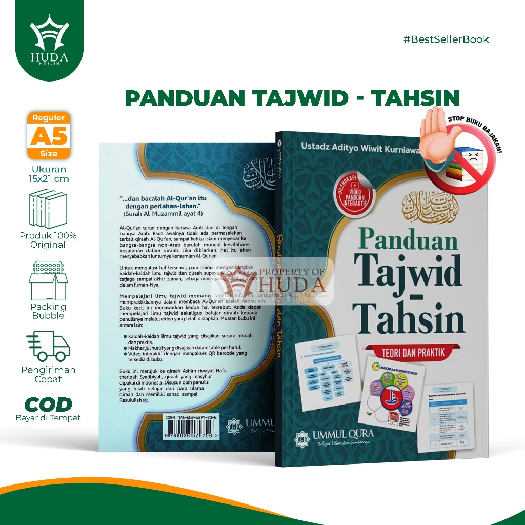 Jual [ORIGINAL] Panduan Tajwid Tahsin Teori dan Praktik Karya Ustadz ...