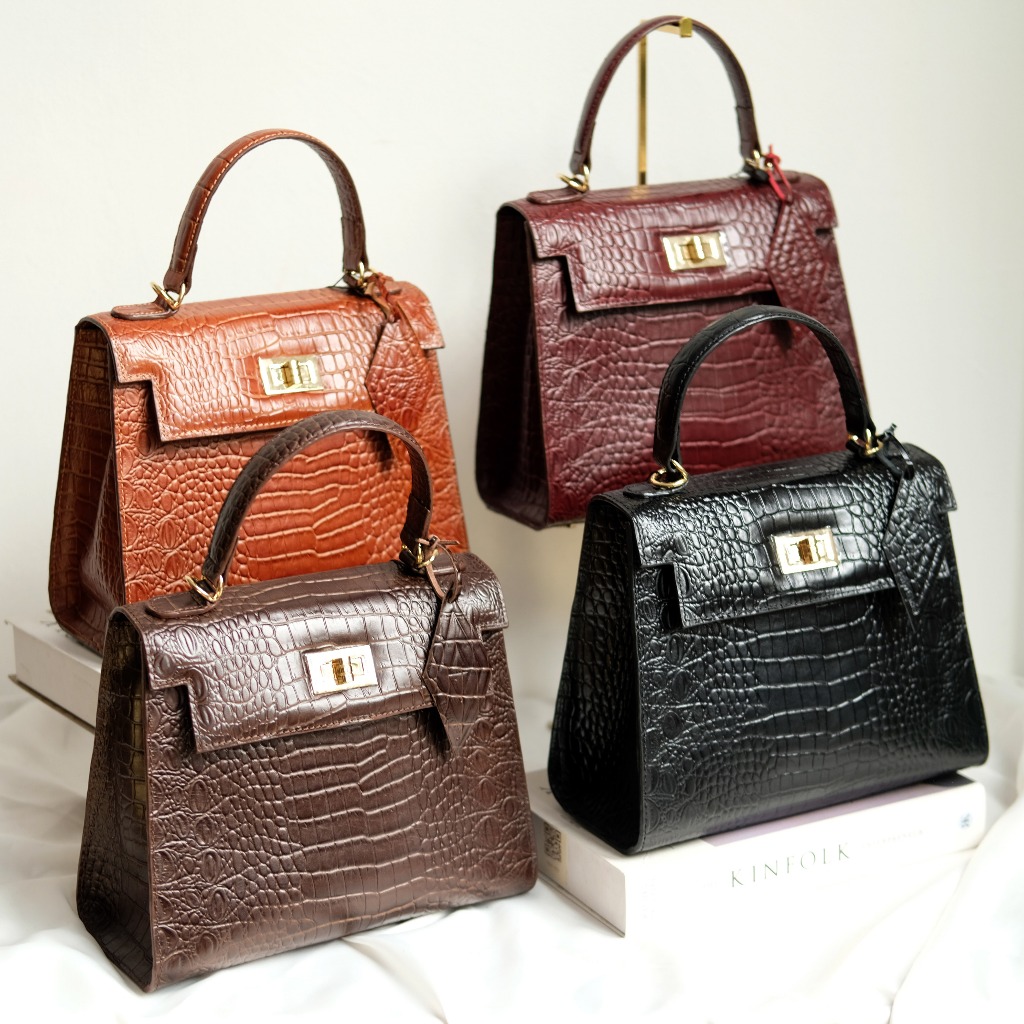 Jual Tas Wanita Kulit Asli Top Handle Original Leather Bag AGATHA Sendy ...