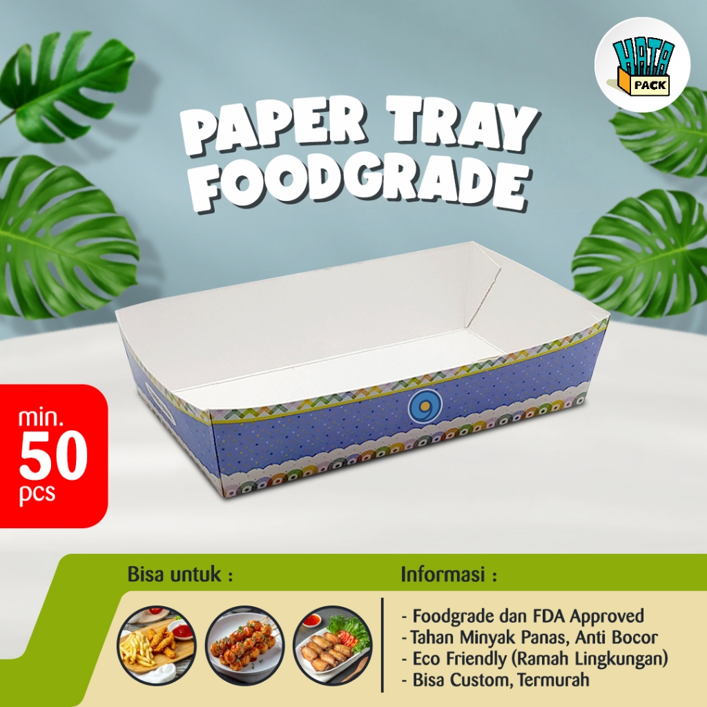 Jual Paper Tray Ukuran M / Tab Plus Tray Lunch Box Medium 16 x 09 cm ...