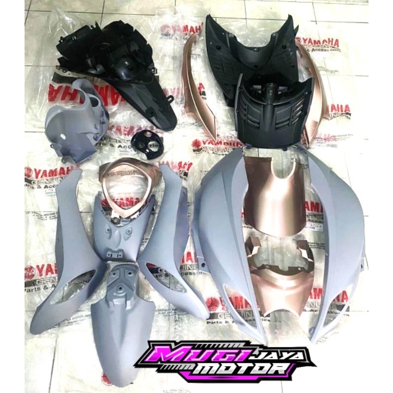 Jual PAKET BODY FINO 125 PREMIUM ABU ABU 2021 ASLI ORIGINAL YAMAHA ...