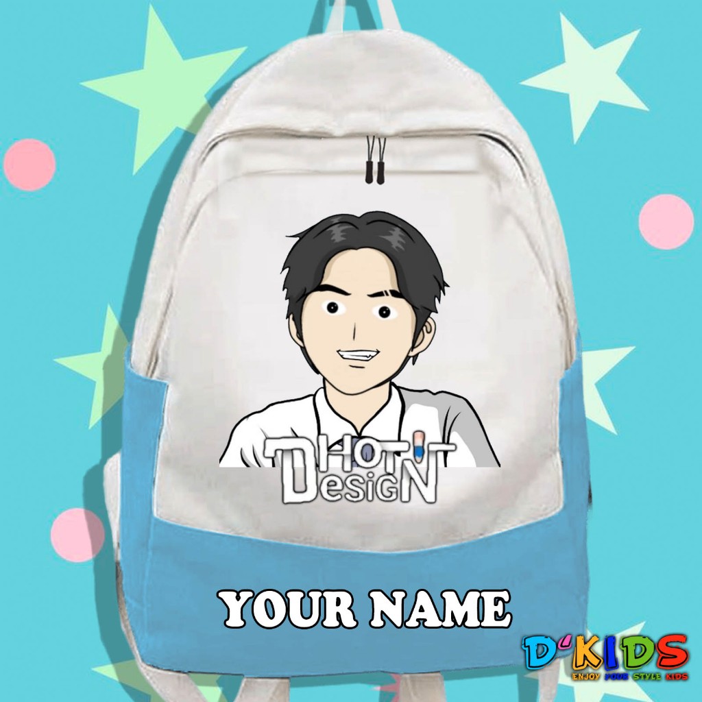 Jual Tas Ransel Bacpack Anak Sekolah SD Animasi Dhot Design - Tas Ransel Anak Gambar Dhot ...