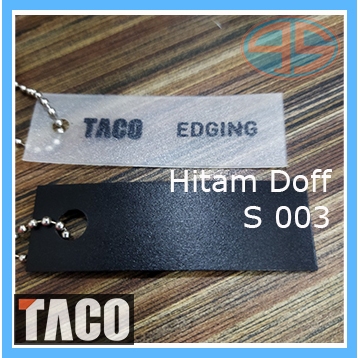 Jual TACO Edging PVC HITAM 003AA DOVE DOFF MATTE Hpl pelapis pinggir ...