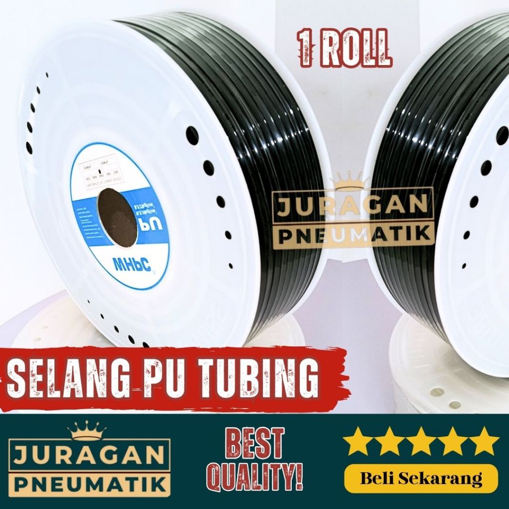 Jual GROSIR 1 ROLL SELANG PU TUBE SELANG ANGIN UKURAN 6mm 8mm 10mm 12mm ...