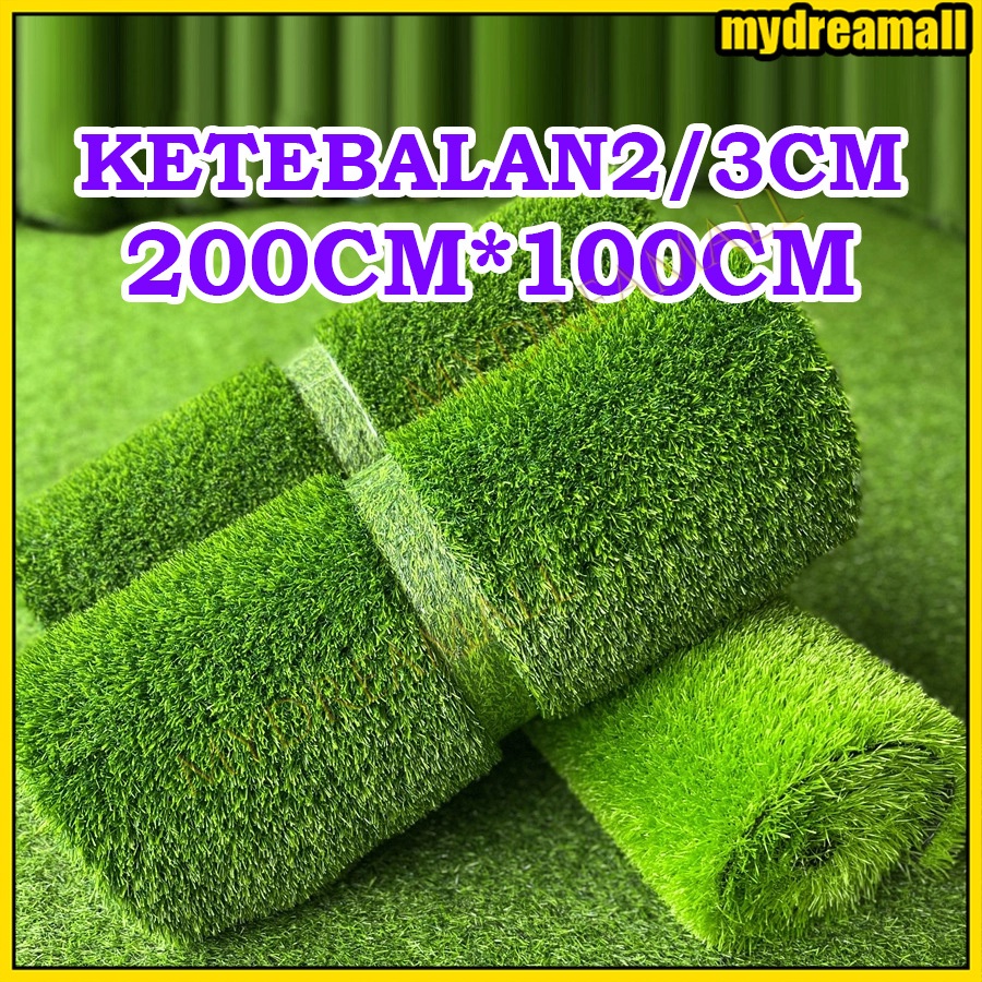 Jual 【Termurah】COD Rumput tiruan Rumput sintetis Rumput hias luar ...