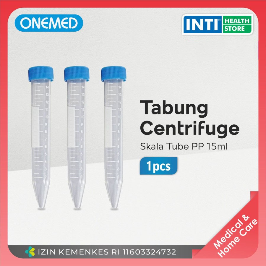 Jual Onemed | Tabung Centrifuge Tube PP 15ml Satuan Ecer | Shopee Indonesia