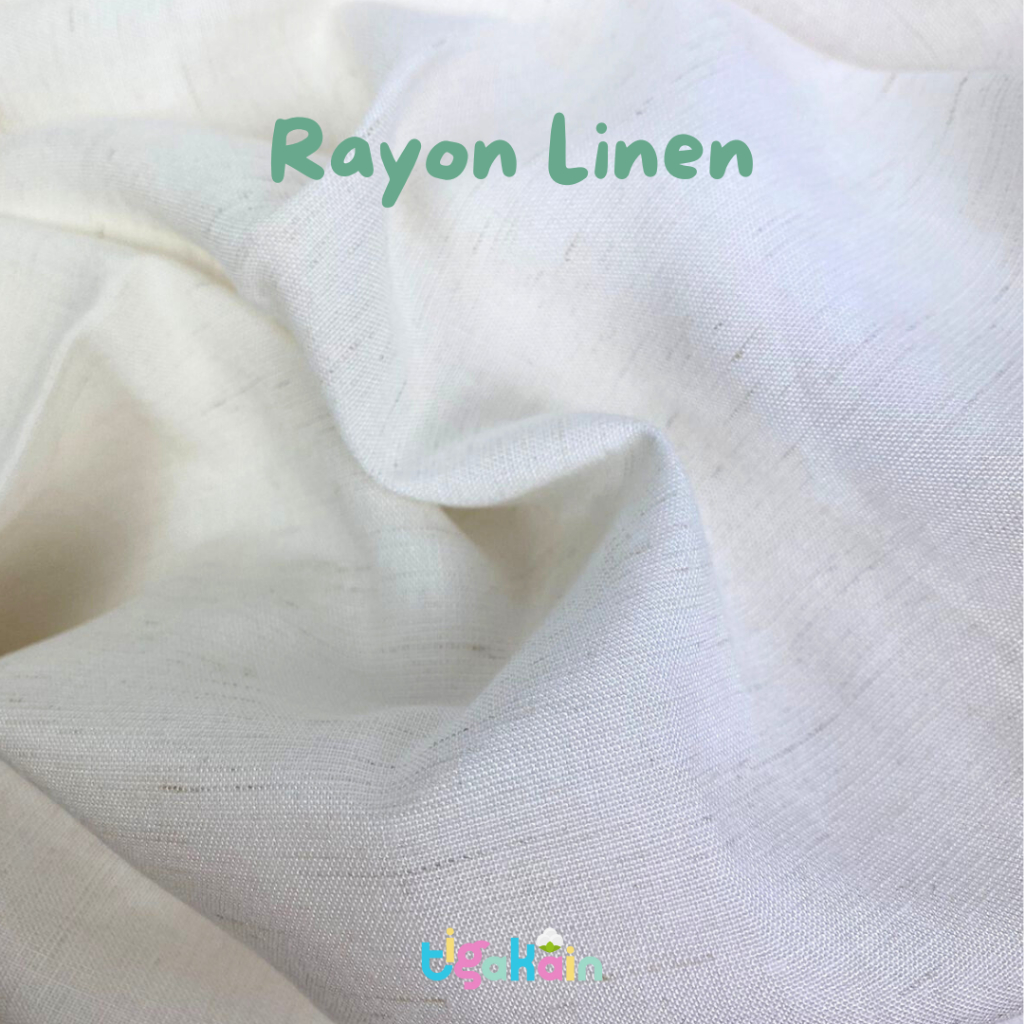 Jual 0.5 Meter Kain Rayon Linen Bahan Rayon Linen Premium | Shopee ...