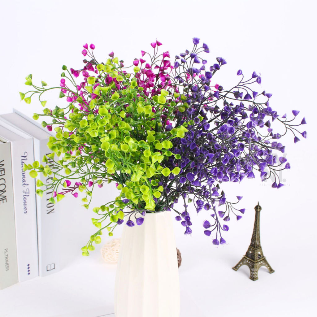 Jual BUKET BUNGA ANGGREK ARTIFICIAL 38CM BUNGA LONCENG 7 CABANG BUNGA ...