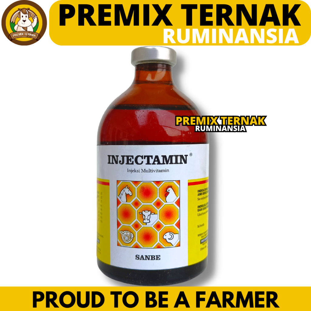 Jual INJECTAMIN 100 ml SANBE - Multivitamin Lengkap Hewan Produktifitas ...