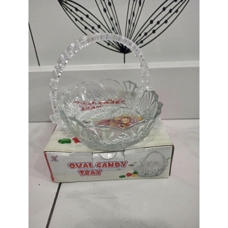Jual Keranjang Permen Kaca / Candy Tray / Tempat Permen Kaca | Shopee ...