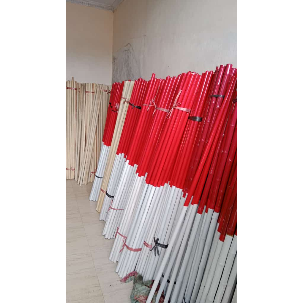 Jual [INSTAN ONLY] Tongkat Pramuka 160cm Merah Putih Polos Tongkat Toya ...