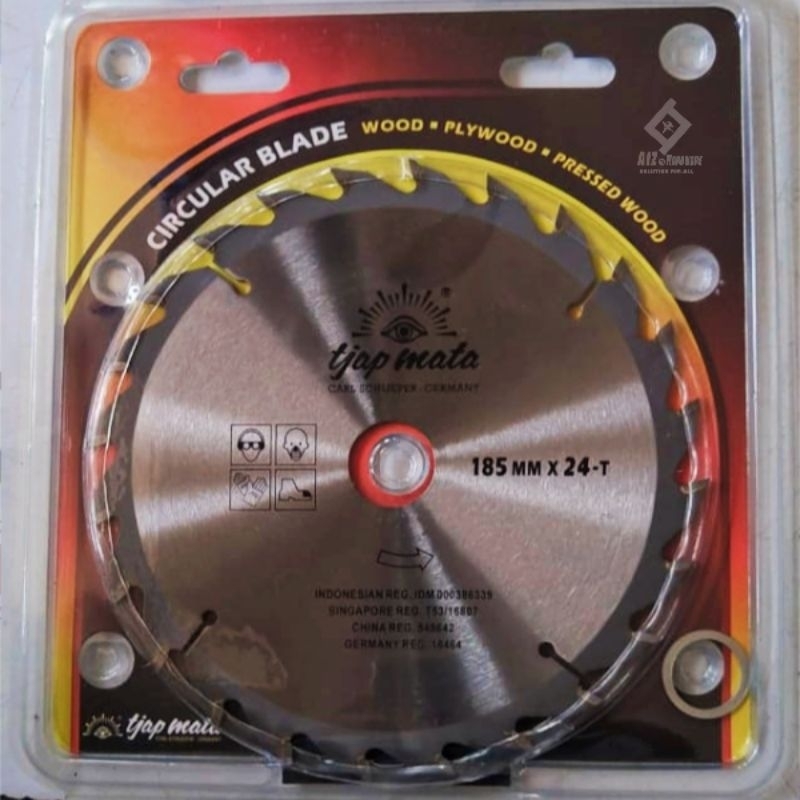 Jual TJAP CAP MATA Gergaji Circular SAW / Potong Kayu 185mm / 7in X 24 ...