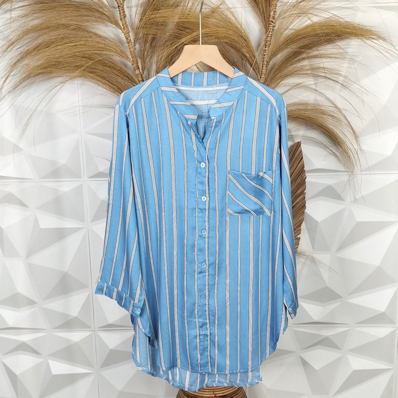 Jual Atasan Wanita Salur Bahan Rayon Premium/Blouse wanita Terbaru ...