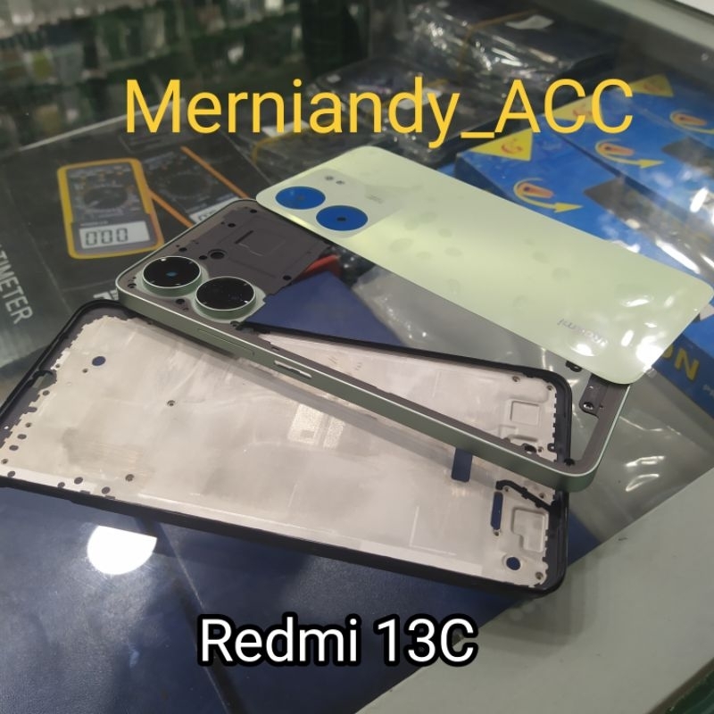 Jual Cessing hausing fullset frame lcd Xiaomi Redmi 13C Backdor ...