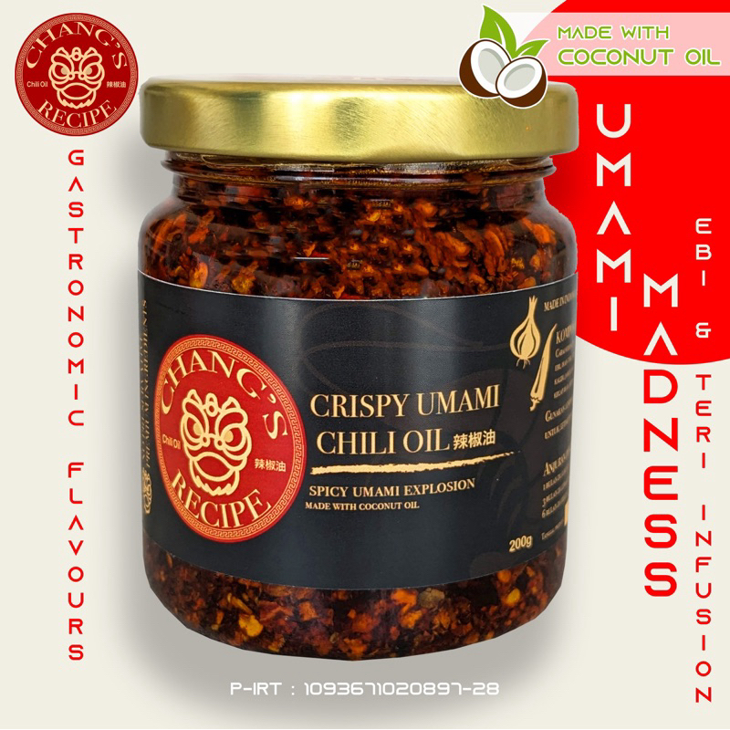 Jual Premium Crispy Umami Chili Oil with Coconut Oil by Chang's Recipe ...