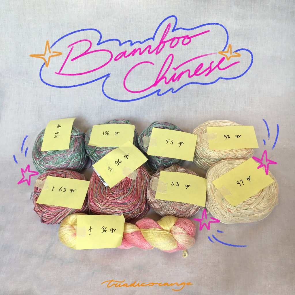 Jual [1/9 PILIH JNT!] Preloved Benang Rajut - Bamboo Chinese Yarn Hand ...